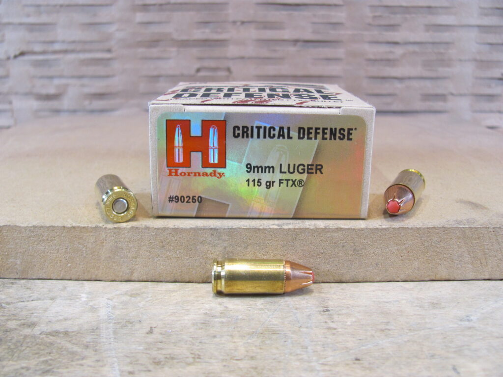 25 Round Box – 9mm Luger Hornady Critical Defense 115 Grain Hollow ...