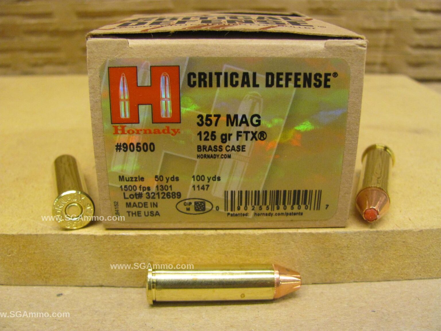 50 Round Box – 357 Magnum 158 Grain GDHP Speer Gold Dot Ammo – 53960 ...