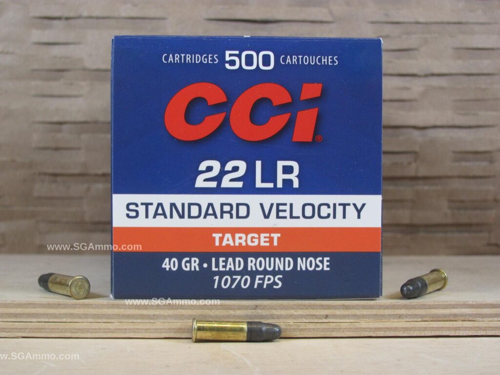 5000 Round Case – 22 LR CCI 40 Grain Lead Bullet Standard Velocity Ammo ...
