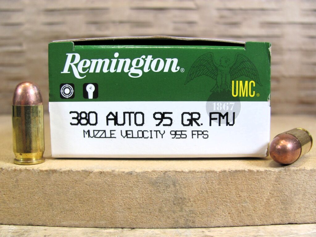 500 Round Case – 380 Auto 95 Grain FMJ Remington UMC Brass Case L380AP ...