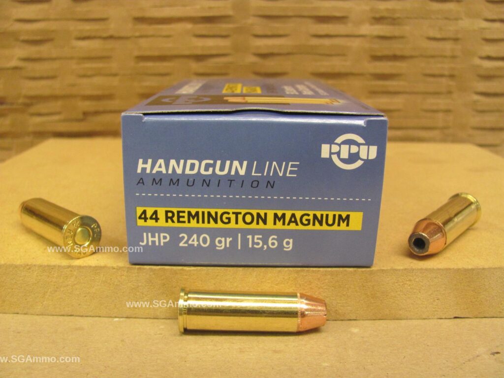 50 Round Box – 44 Magnum 240 Grain JHP Hollow Point Prvi Partizan Ammo ...
