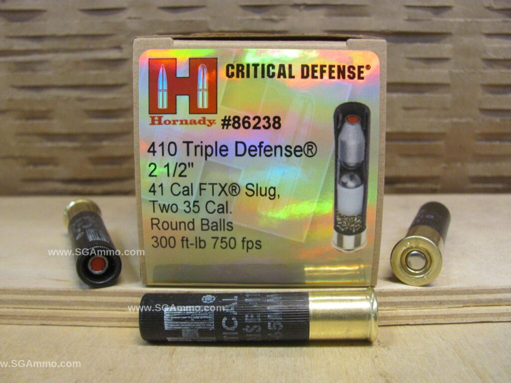20 Round Box – 410 Judge Handgun Load – Hornady Critical Defense ...