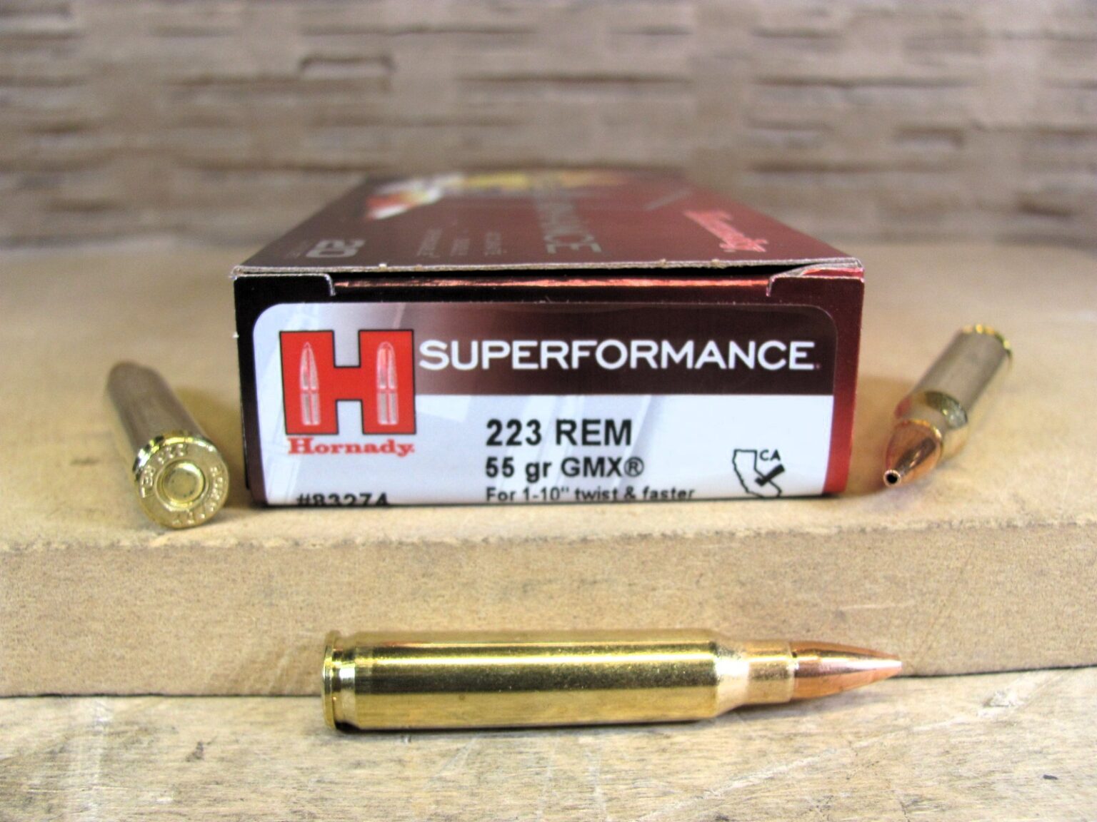 20 Round Box – 223 Rem Hornady 55 Grain GMX Superformance Ammo – 83274 ...