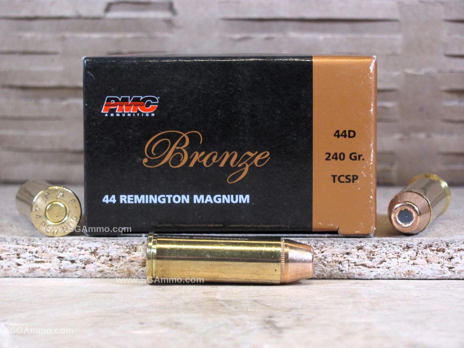 25 Round Box – 44 Magnum 240 Grain TCSP Ammo by PMC – 44D – Premium ...