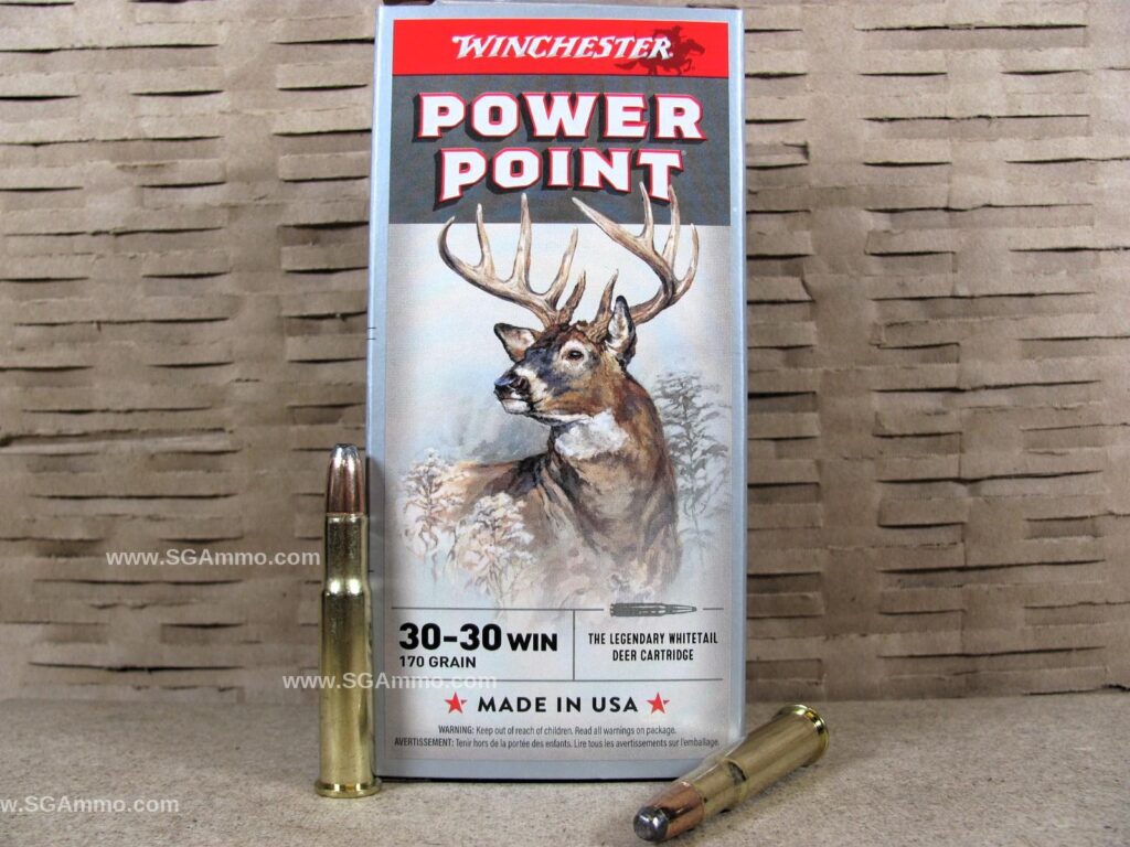 20 Round Box – 30-30 Winchester Power Point Soft Point 170 Grain Ammo ...