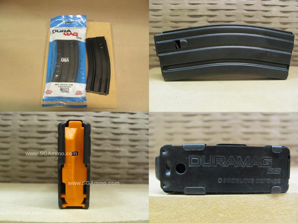 30 Round Mag – AR-15 223 / 5.56mm C-products Duramag Black With ...