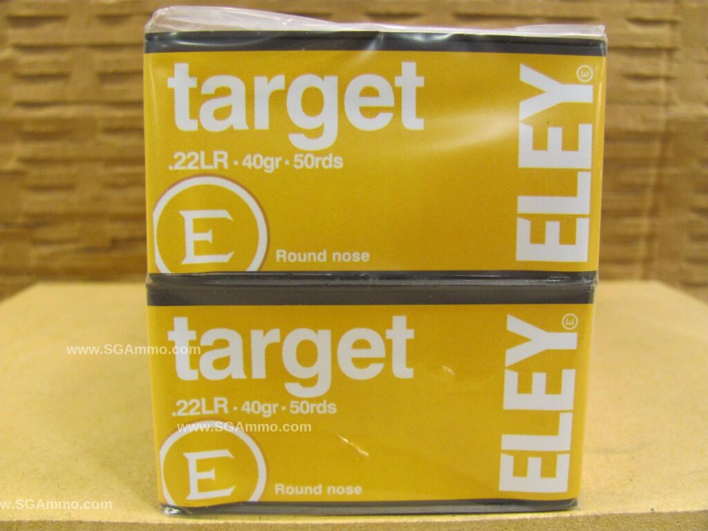 500 Round Brick – 22 LR 40 Grain Lead Bullet Standard Velocity Eley ...