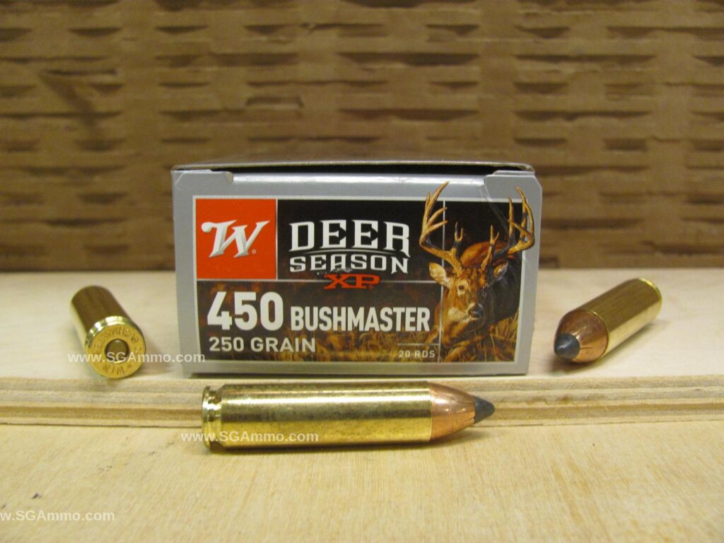20 Round Box – 450 Bushmaster 250 Grain Winchester Deer Season XP Poly ...