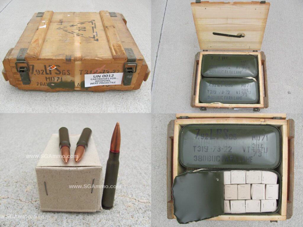 760 Round Crate – 8mm Mauser 154 Grain FMJ Steel Case Ammo Made in ...