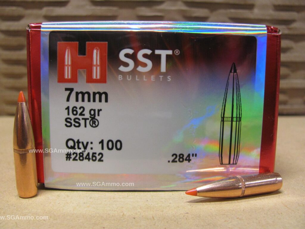 100 Count Box – 7mm 162 Grain SST Projectile For Handloading .284″ by ...
