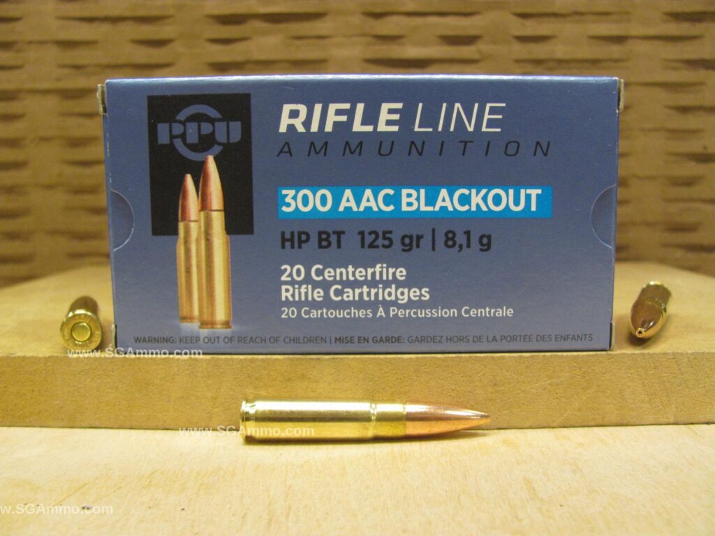 400 Round Can – 300 AAC Blackout 125 Grain HP BT Ammo by PPU Prvi ...