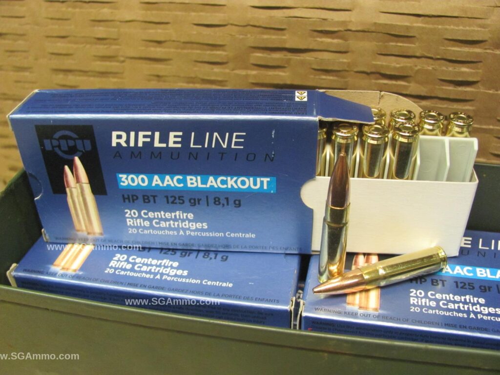 400 Round Can – 300 AAC Blackout 125 Grain HP BT Ammo by PPU Prvi ...