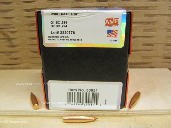 100 Count Box – 30 Cal 195 Grain ELD Match Projectile For Handloading ...