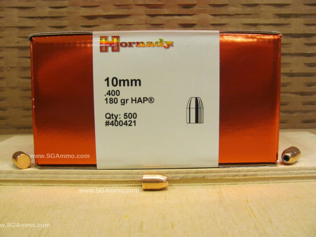 500 Count Box – 10mm 180 Grain HAP Projectile For Handloading .400″ by ...