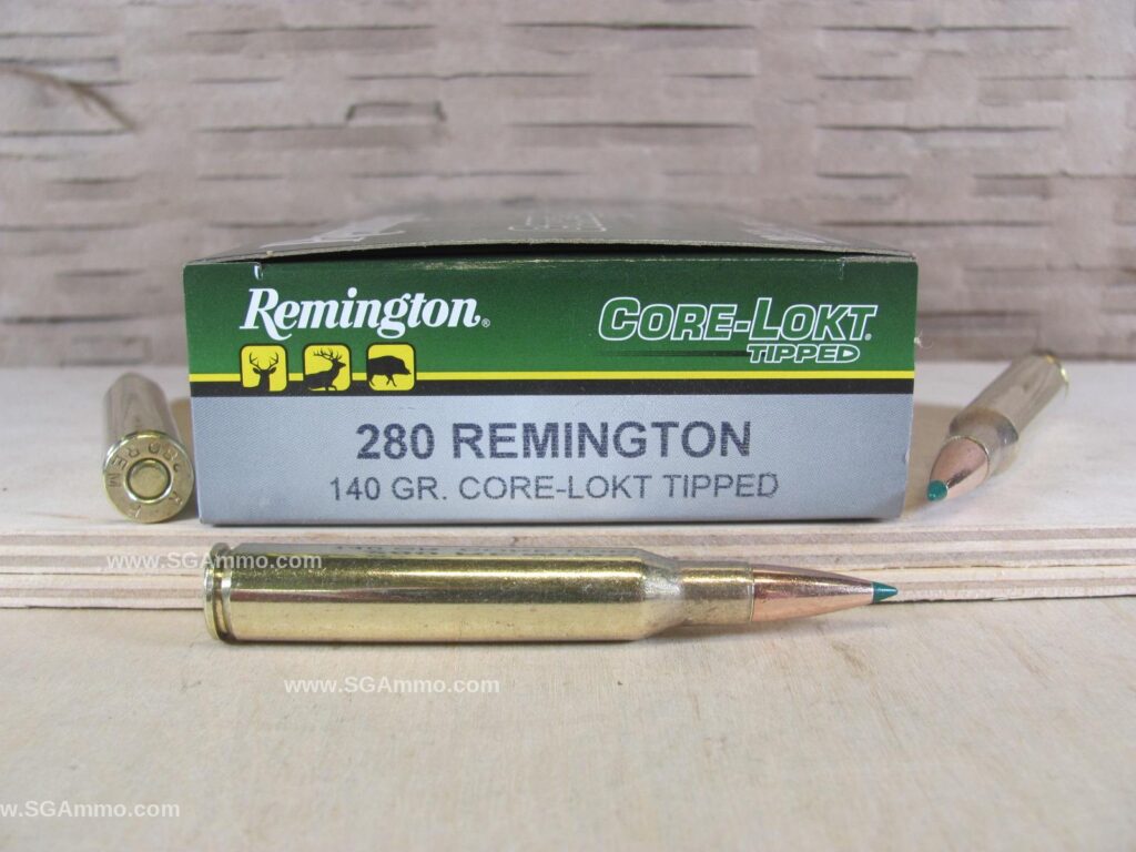 20 Round Box – 280 Rem 140 Grain Core-Lokt Tipped Remington Ammo ...