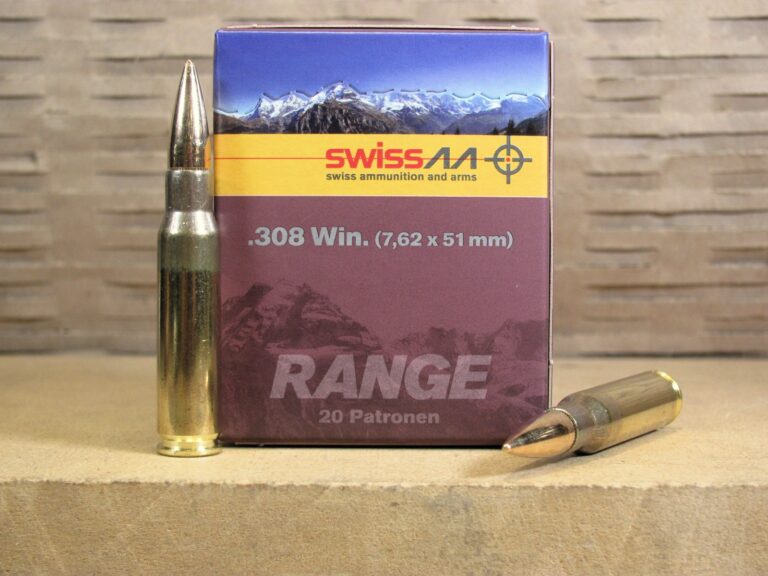 1000 Rounds – .308 Win 147 Grain FMJ Saltech Swiss Precision Range Ammo ...