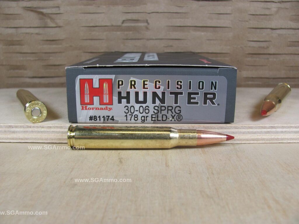 20 Round Box – 30-06 SPRG 178 Grain ELD-X Hornady Precision Hunter Ammo ...