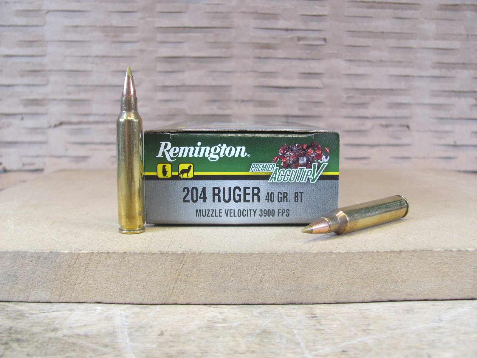 20 Round Box – 204 Ruger 40 Grain Accutip-V Boat Tail Remington Premier ...