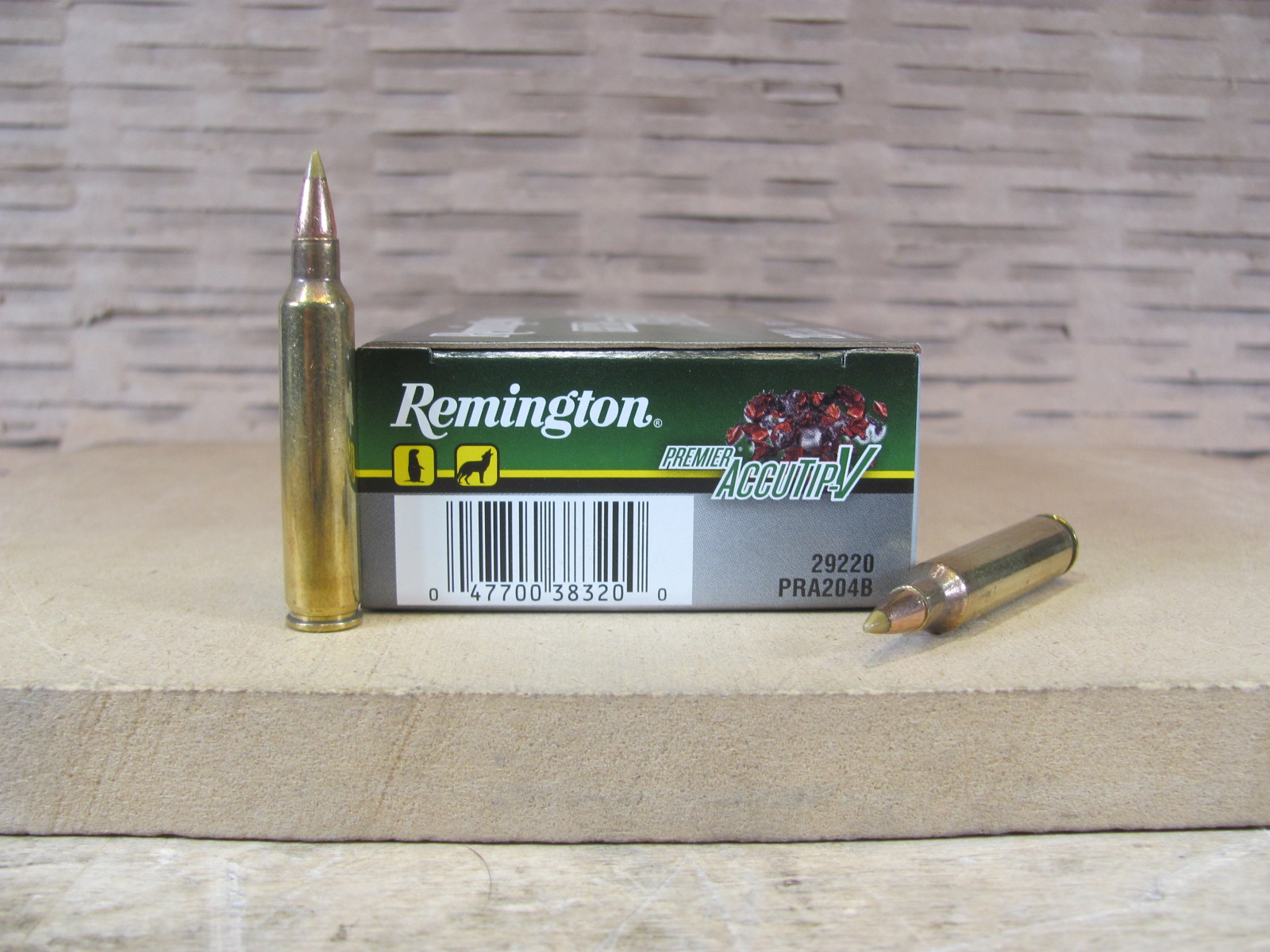 20 Round Box – 204 Ruger 40 Grain Accutip-V Boat Tail Remington Premier ...