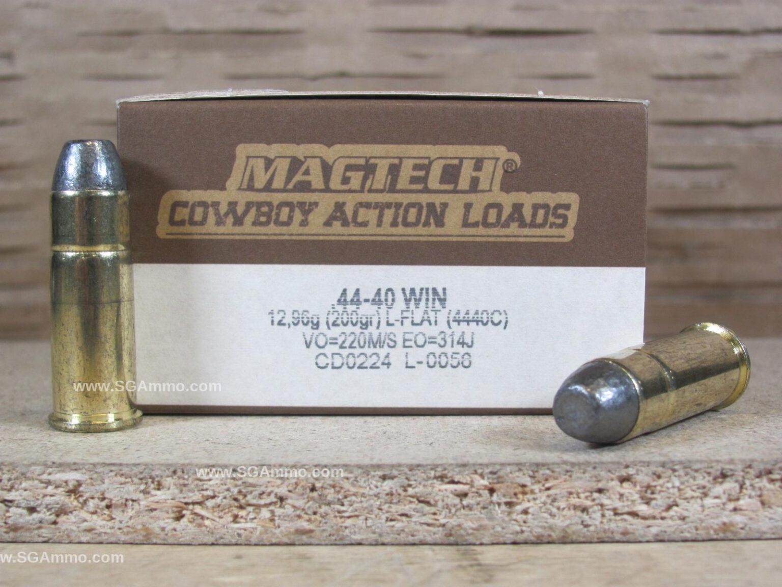 50 Round Box – 44-40 Win 200 Grain Lead Flat Nose Cowboy Action Ammo by ...
