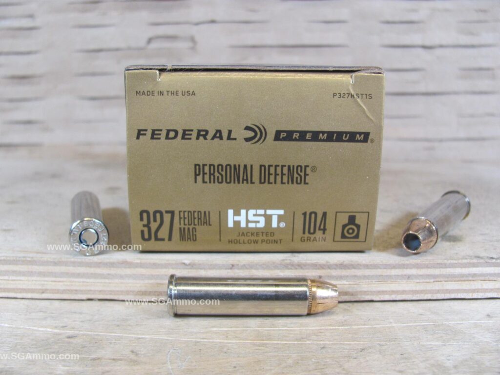 20 Round Box – 327 Magnum 104 Grain Jacketed Hollow Point Federal HST ...