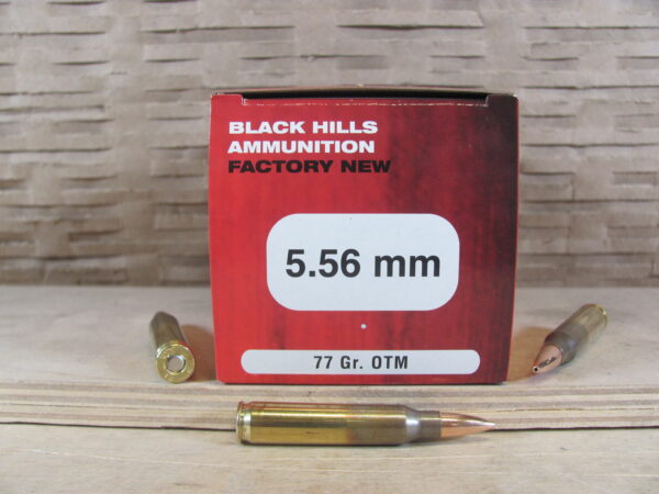 50 Round Box – 5.56mm 77 Grain Open Tip Match Black Hills Ammo – D556N9 ...