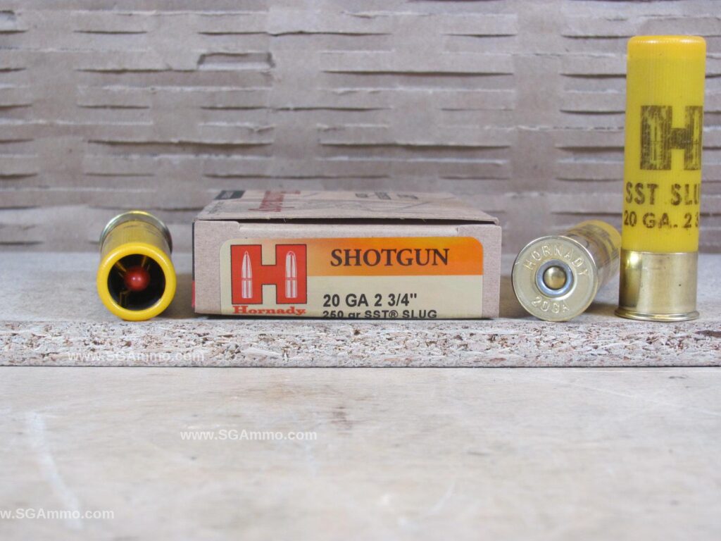 5 Round Box – 20 Gauge 2.75 Inch 250 Grain SST Slug For Rifled Barrel ...