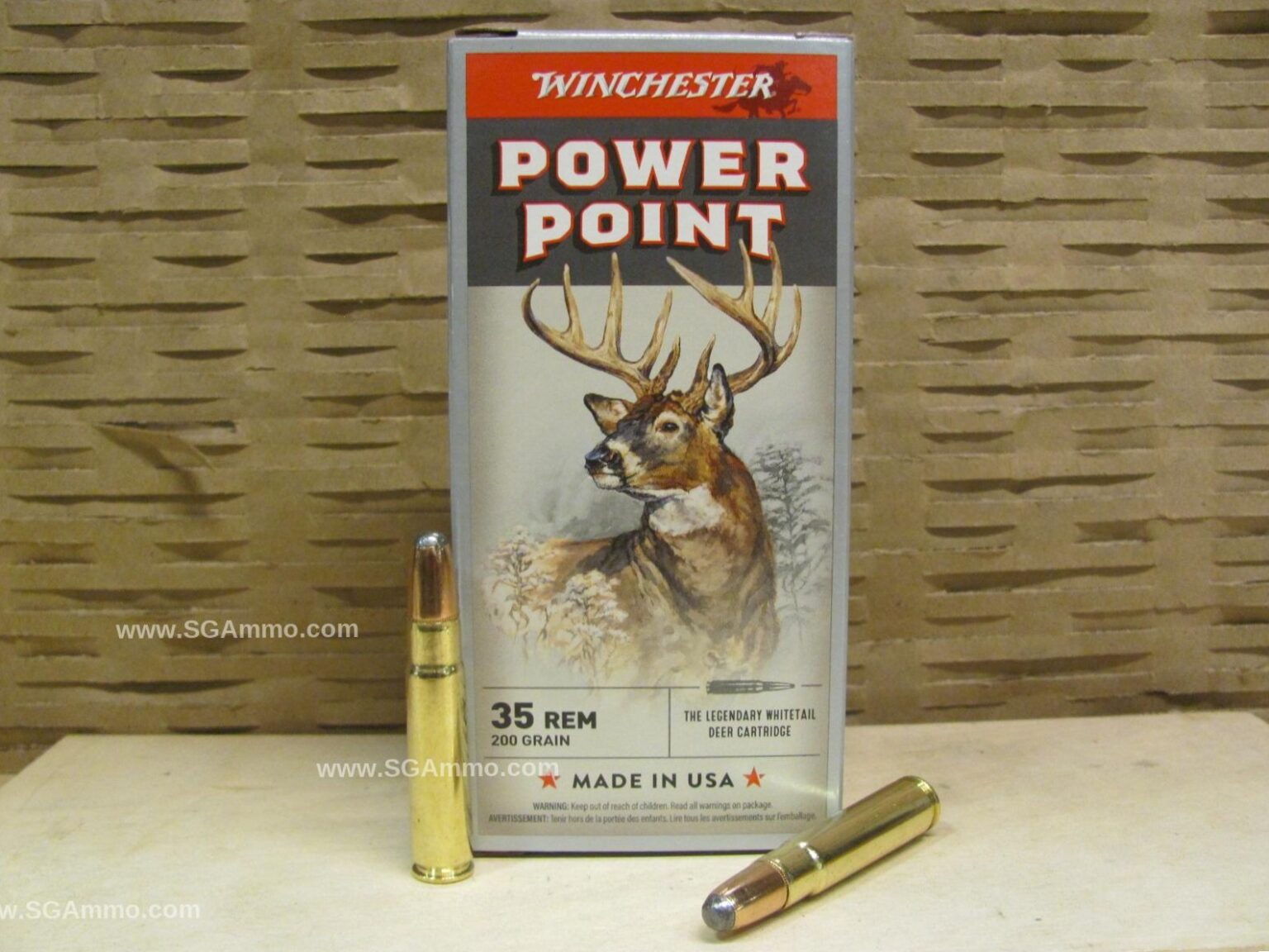 20 Round Box – 35 Remington 200 Grain Core-Lokt SP Soft Point Ammo ...
