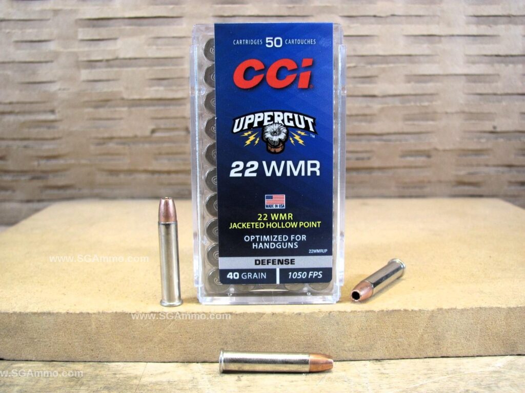 500 Round Brick – 22 WMR 40 Grain JHP CCI Uppercut Defense Ammo ...