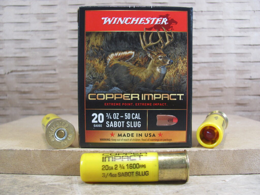 5 Round Box – 20 Gauge 2.75 In 3/4 OZ 1600 FPS 50 Cal Sabot Slug ...